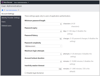 Nuix Discover configuration